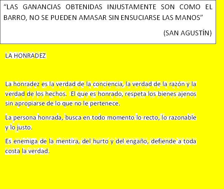 LA HONESTIDAD :: Mundovalorestic